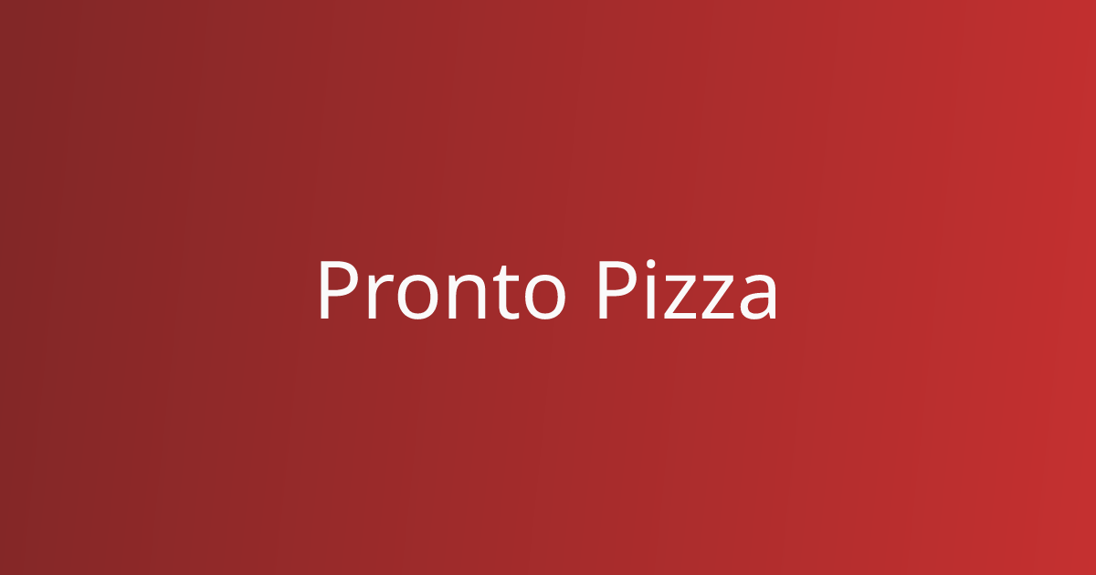 Best Pizza in San Francisco, CA | Pronto Pizza | Order Online